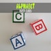 3D Alphabet Block: DIY Paper ABC Cubes (printable PDF) - Etsy