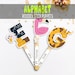 ALPHABET Animal Puppets, Printable ABC Card, Kindergarten Preschool ...