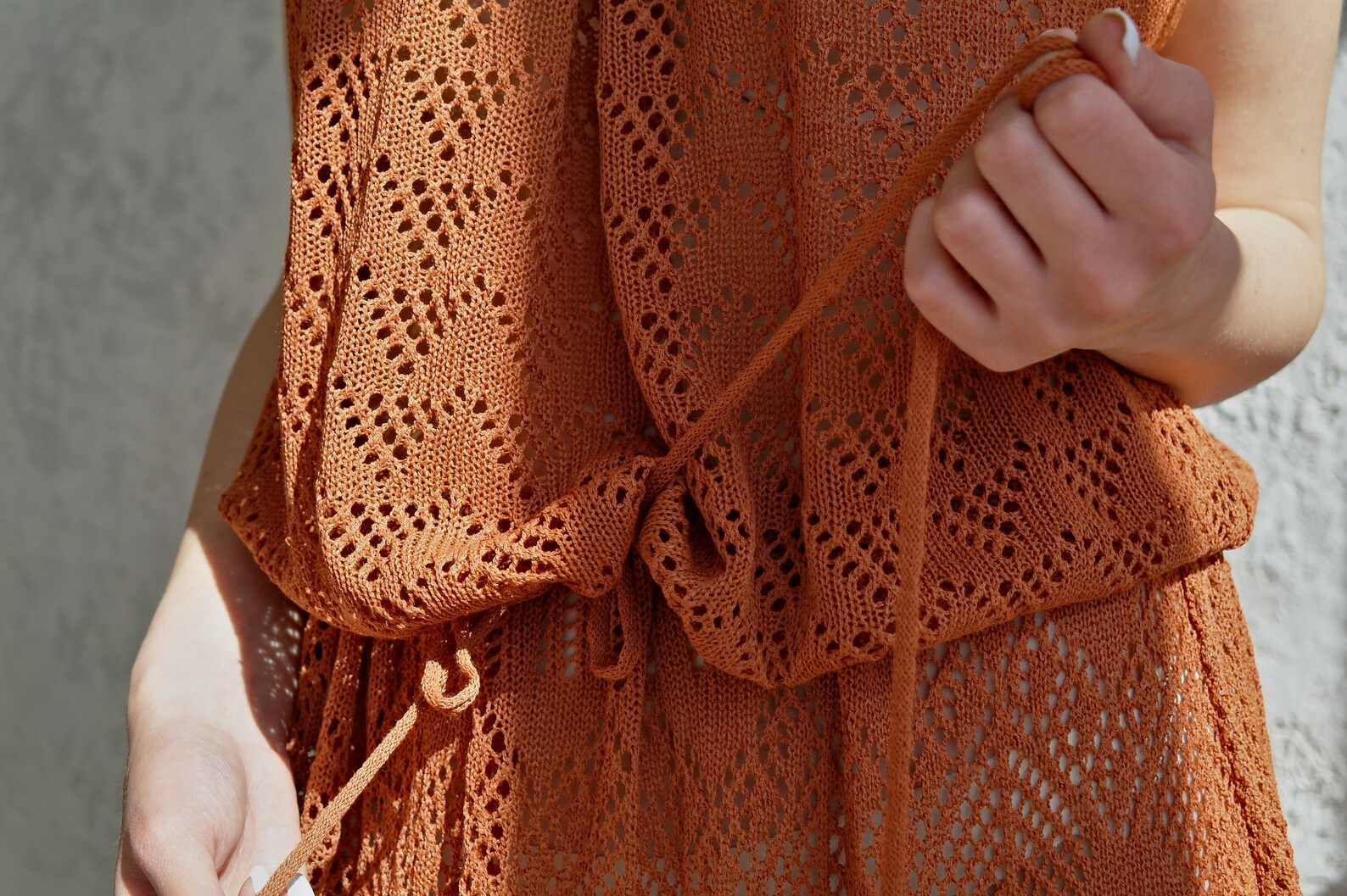 LUXURY BEACH DRESS Maxi openwork dress Knitted dress See | Etsy