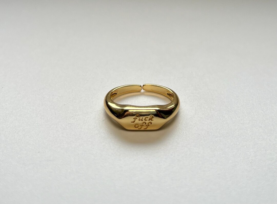 Eff off Signet Ring - Etsy