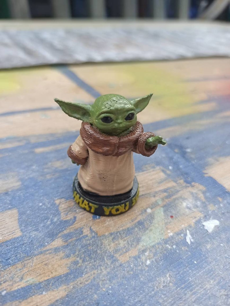 Baby Yoda grogu Desk Pal - Etsy UK