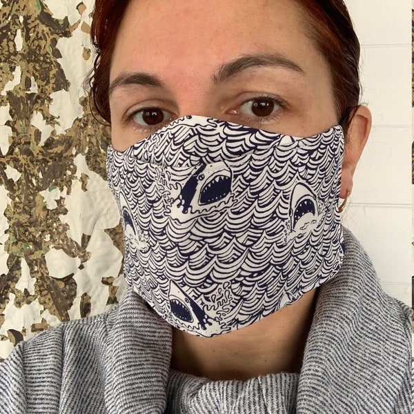 Indigo Face Mask - Etsy