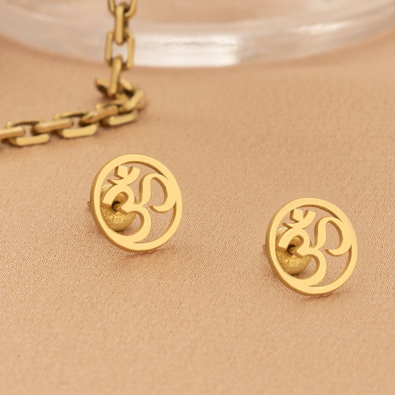 Om Earrings - Etsy