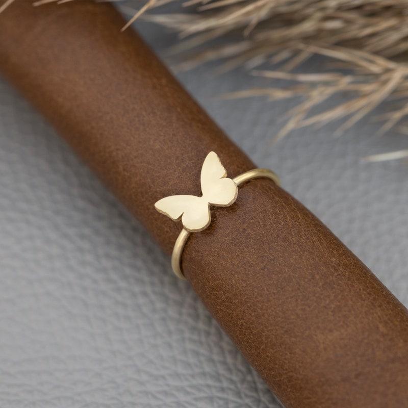 Gold Butterfly Ring - Etsy