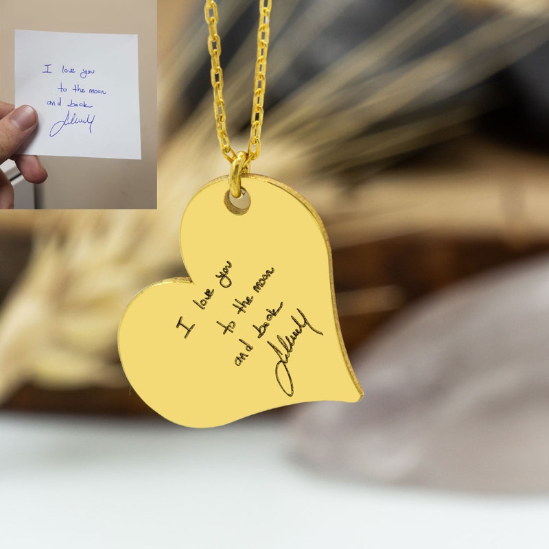 Custom Heart Necklace - Etsy