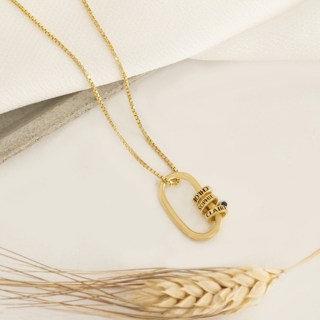 Custom Paperclip Necklace - Mother's Day Gift - Family Necklace ...