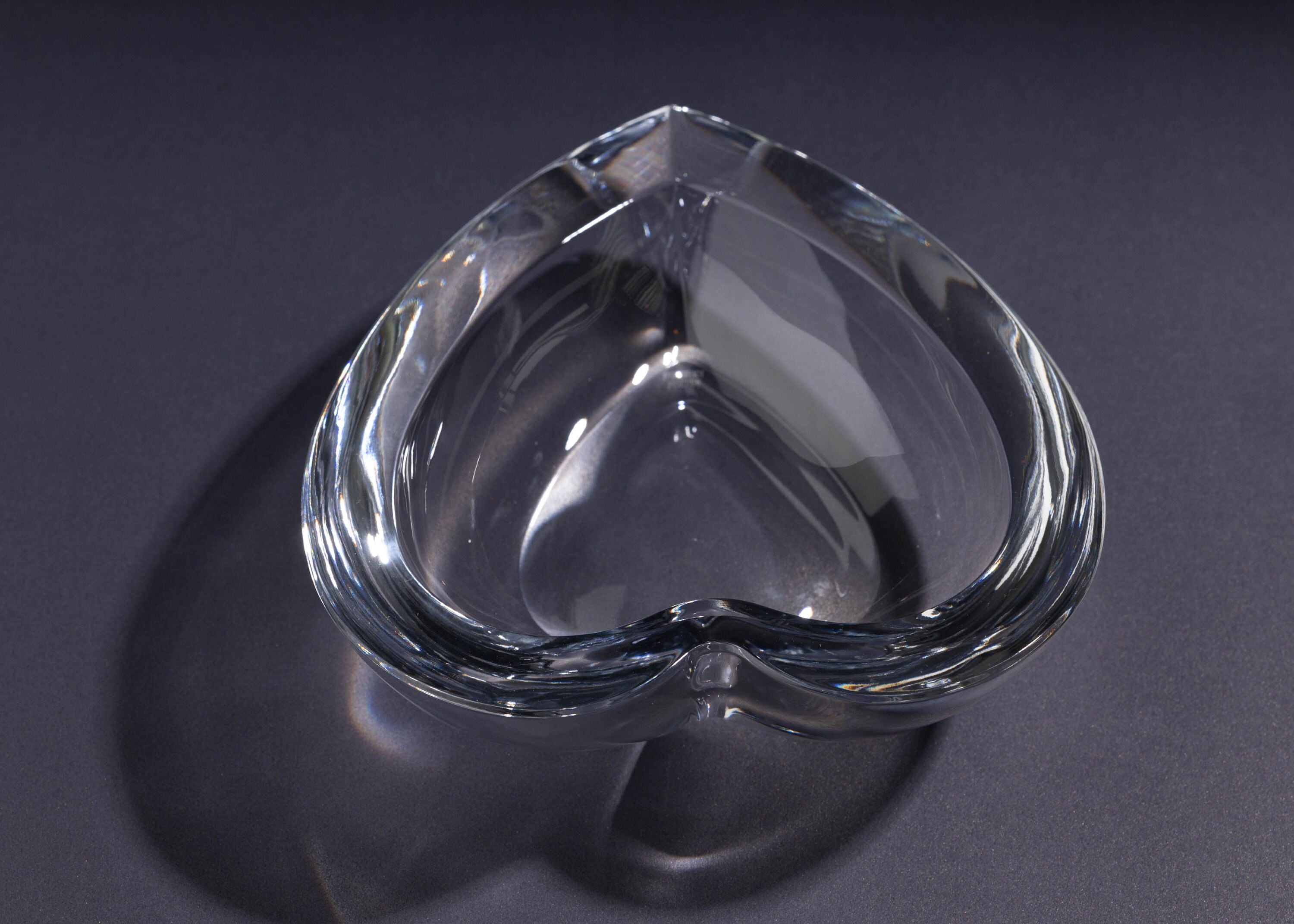 Miller Rogaska Crystal Heart Dish - Etsy