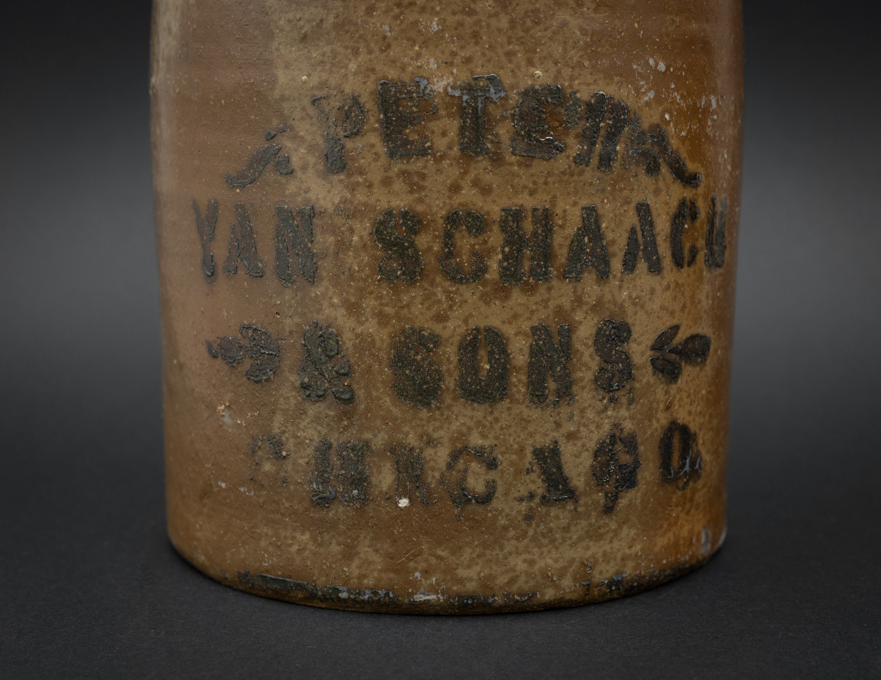 Vintage Peter Van Schaack & Sons. Chicago Stoneware Whiskey Jug - Etsy