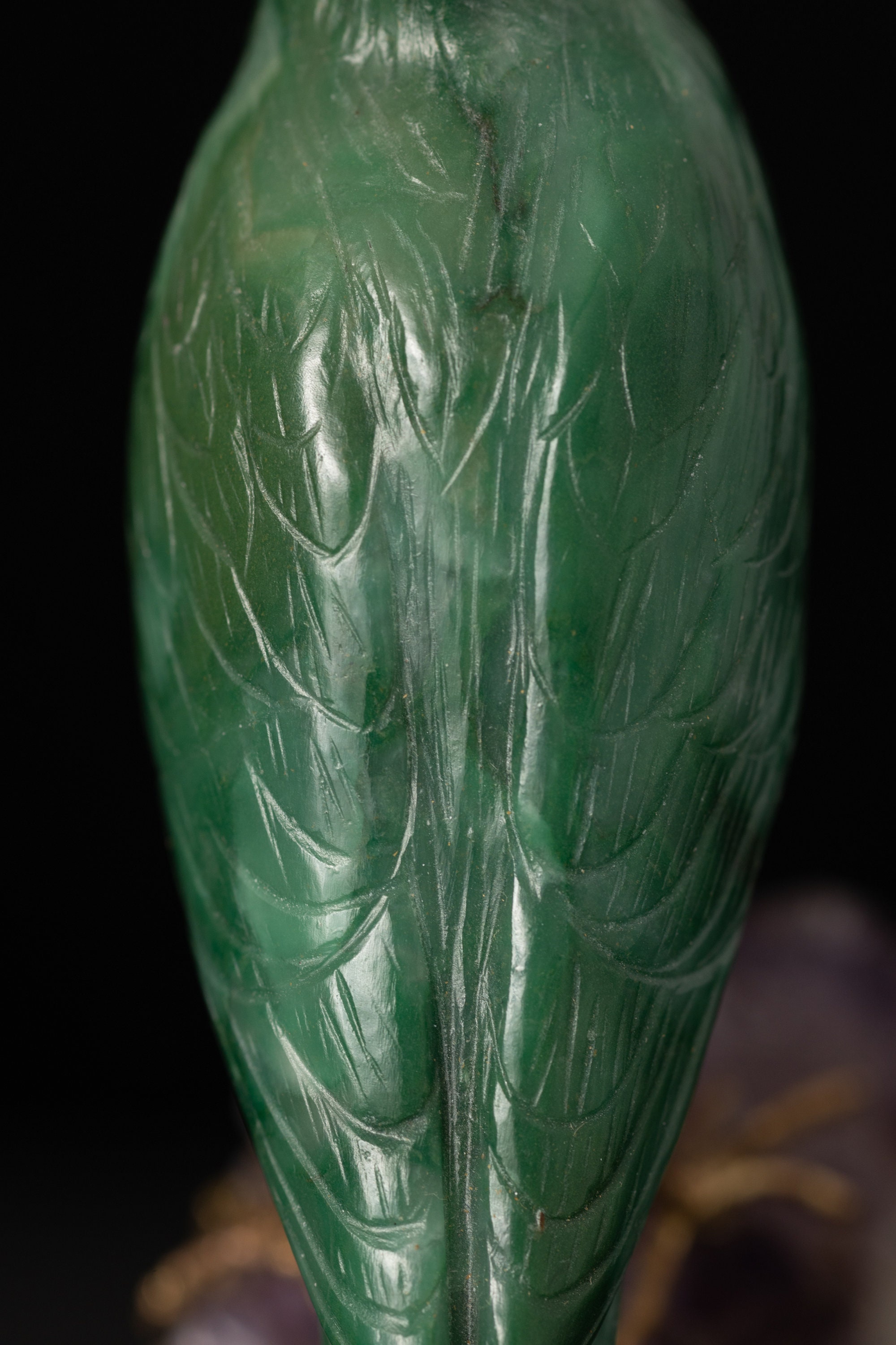 Semi Precious Stone Parrot Sculpture - Etsy