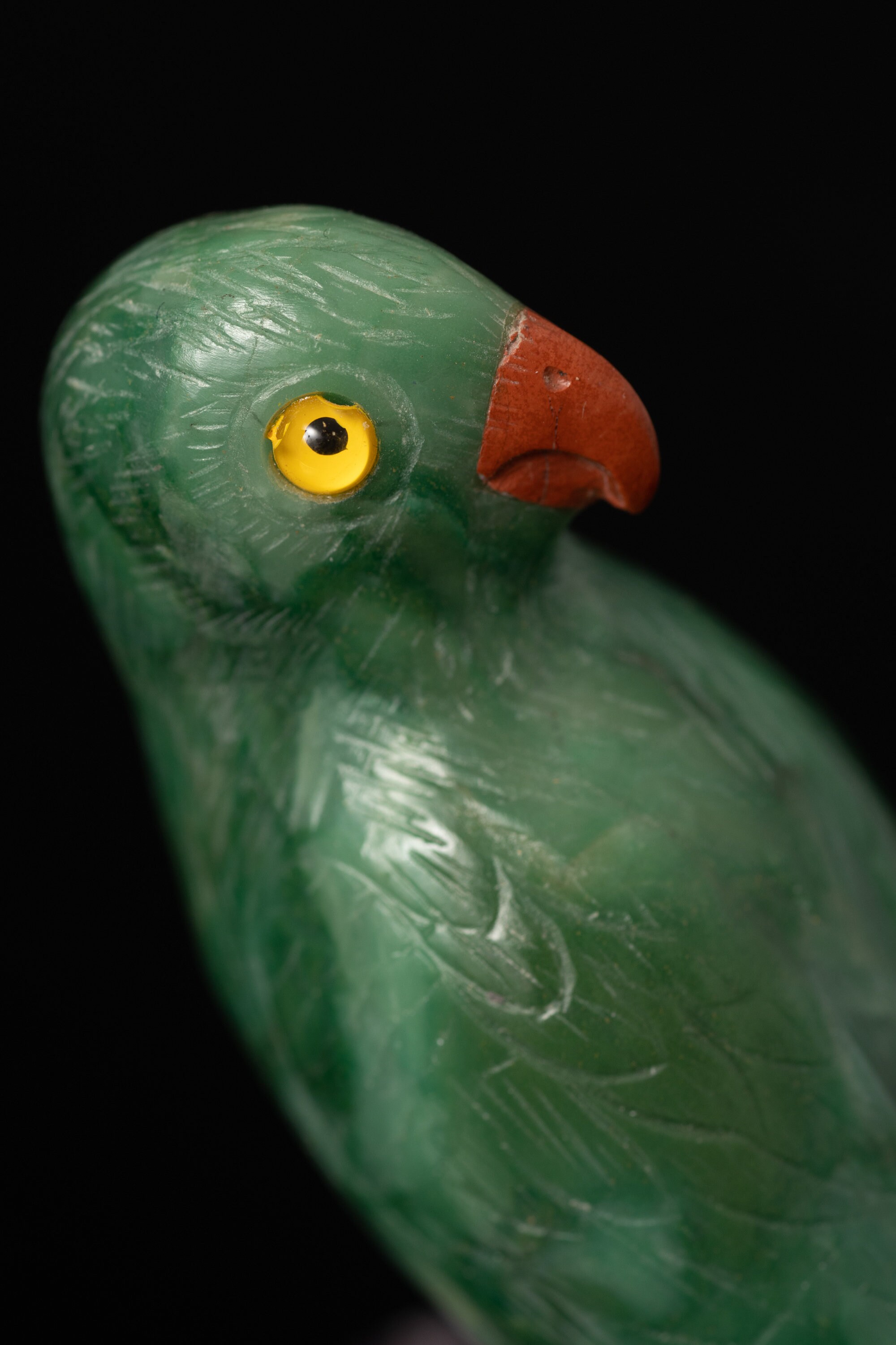 Semi Precious Stone Parrot Sculpture - Etsy