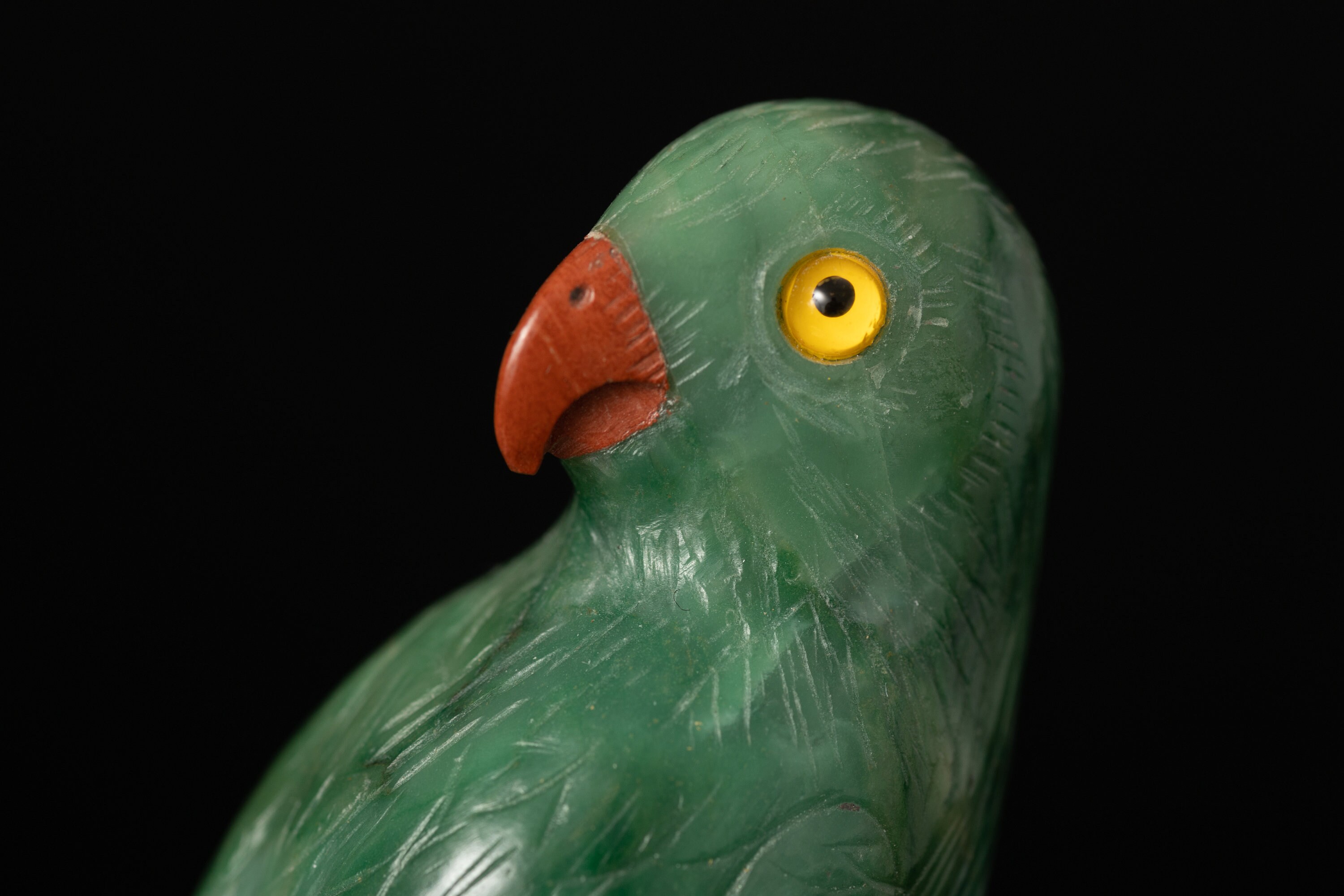 Semi Precious Stone Parrot Sculpture - Etsy
