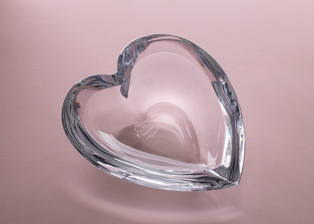 Miller Rogaska Crystal Heart Dish - Etsy