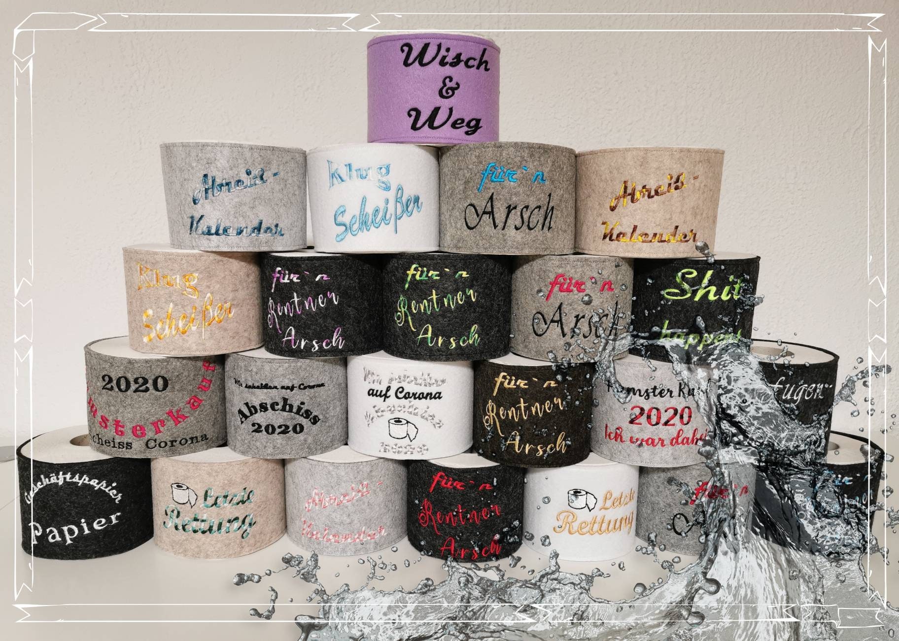 Embroidered Toilet Paper Banderoles Part III - Etsy