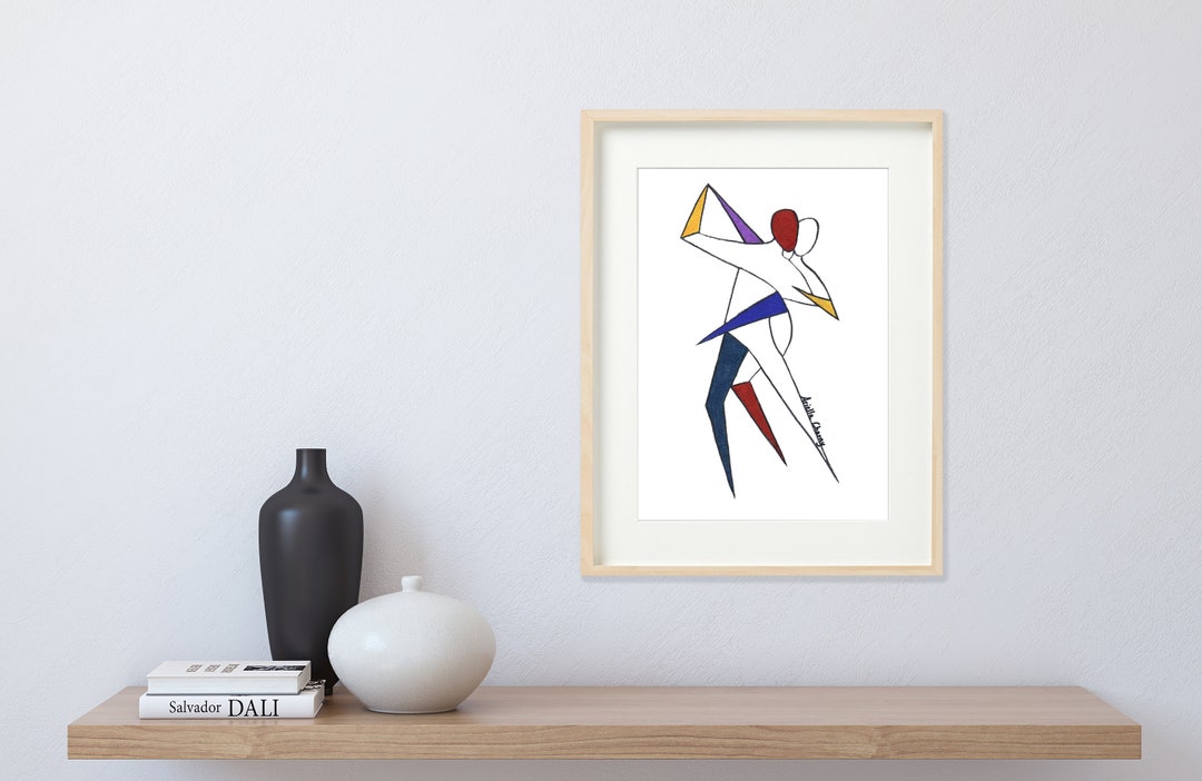 Tango Dancers, Abstract Art, Dancing, Minimalist Artwork - Etsy