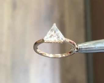 Triangle Cut Ring | Etsy