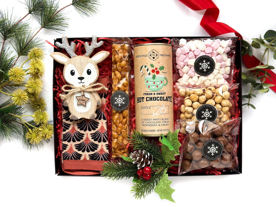 Christmas Hamper Box, Secret Santa, Christmas Gift for Her, Christmas ...