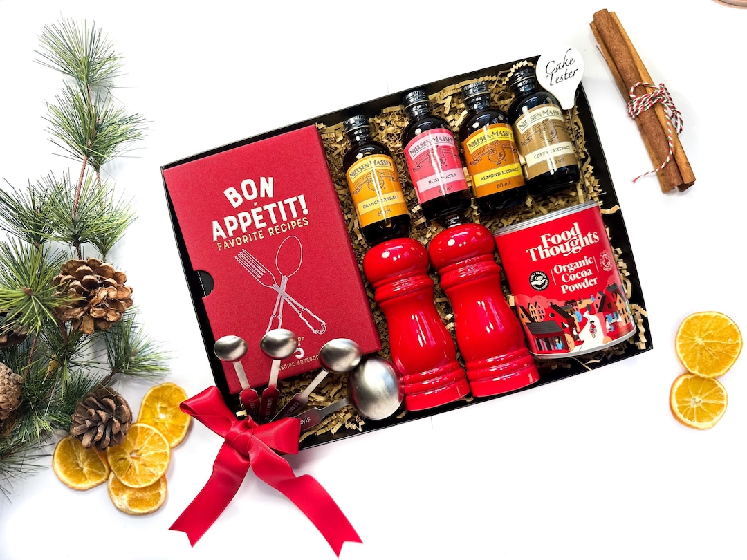 Christmas Chef Gift Box, Gift for Cooking Lovers, Birthday Gift Box ...