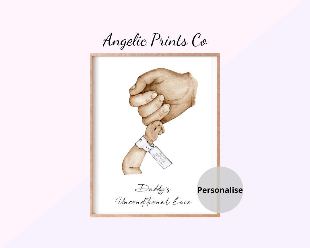 Personalised Fathers Day Print New Daddy Print New Dad Gift Sentimental ...