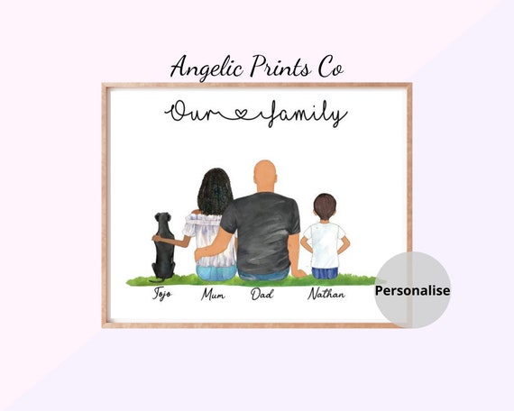 Personalised Family Print Our Family Print Digital Print - Etsy UK