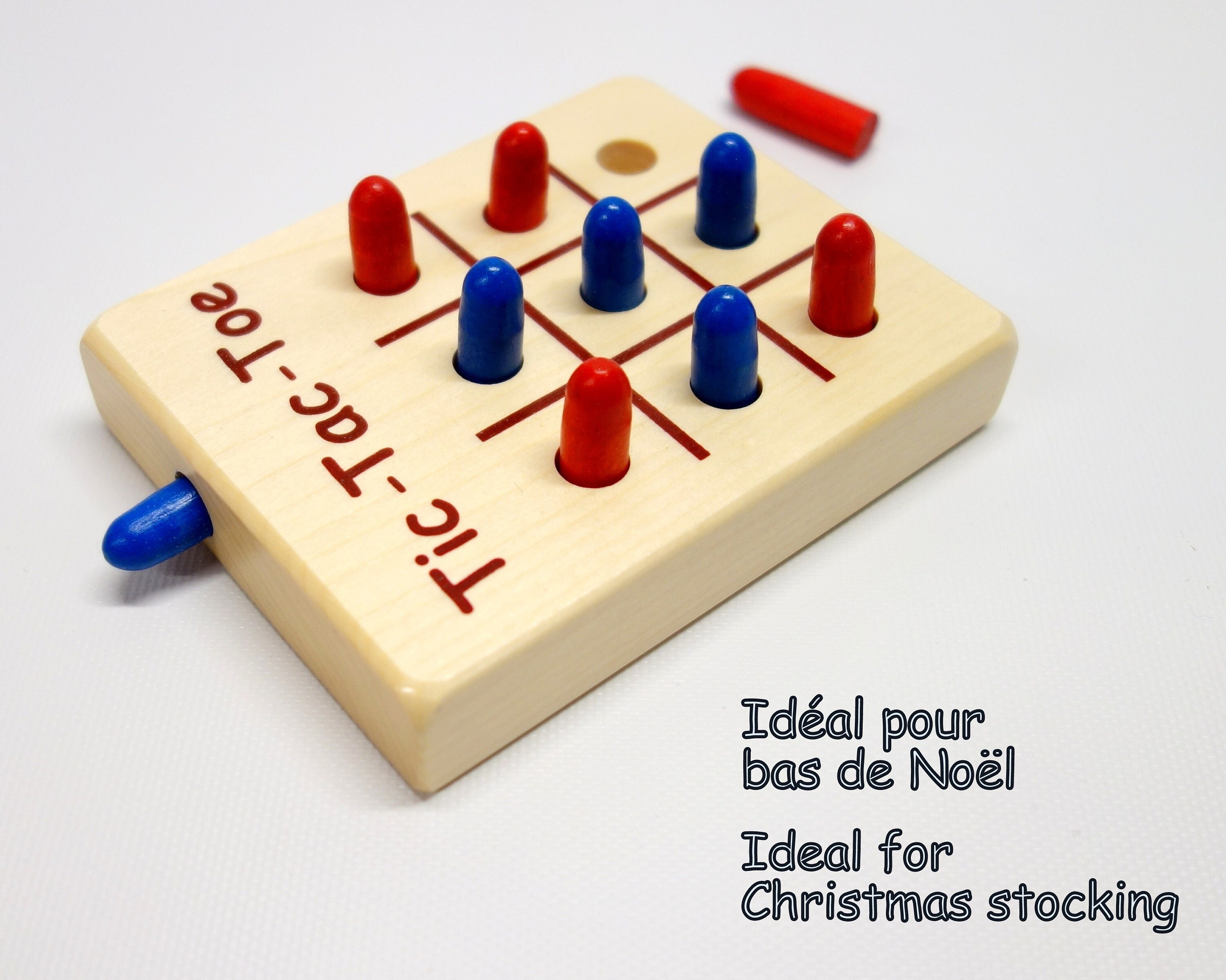 Le Tic-Tac-Toe jeu de réflexion classique en bois artisanal - Etsy France