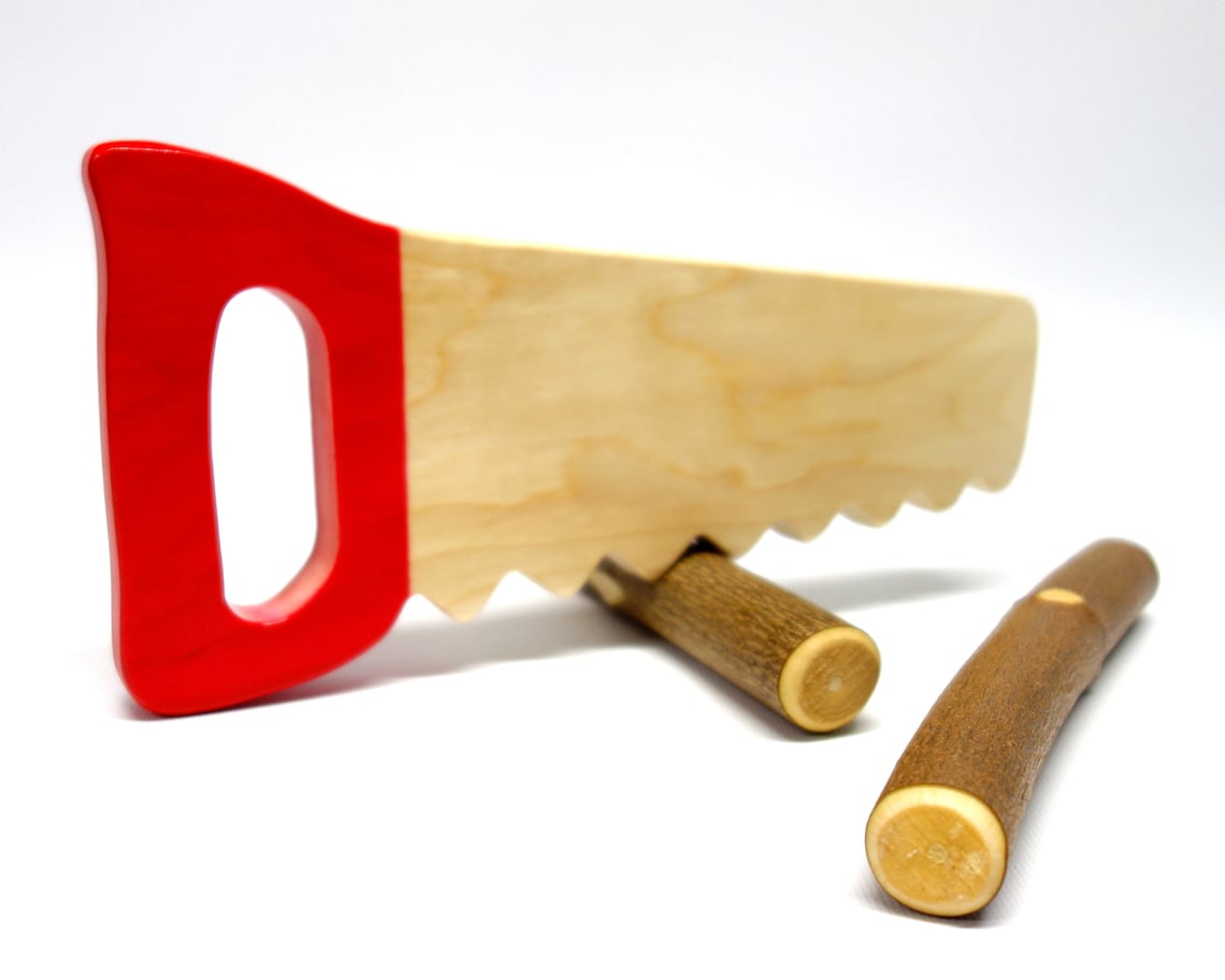 Red Toy Saw, Wooden Craft Saw for Children TAX INCLUDED - Etsy