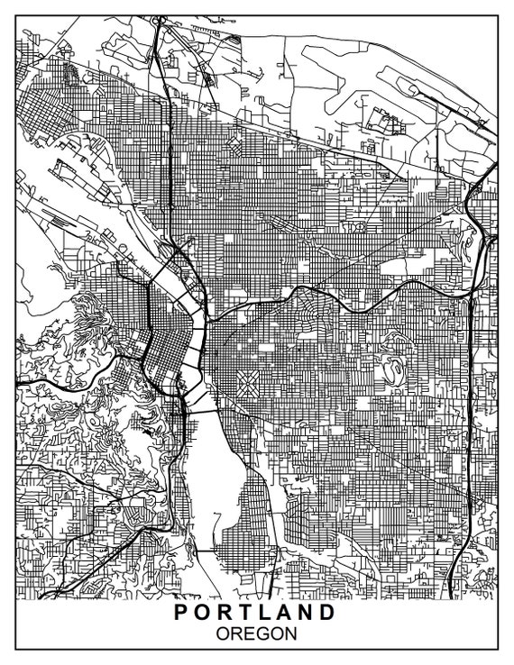 Printable Map Of Portland Oregon