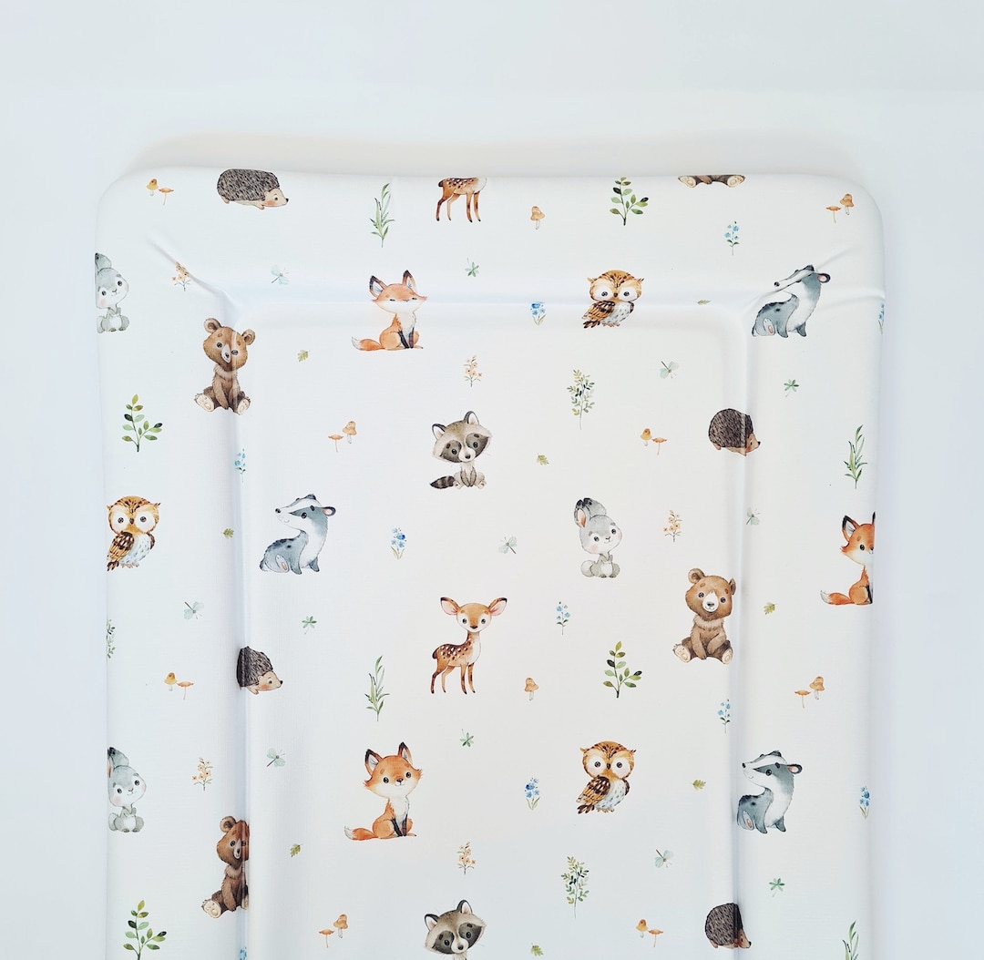 Woodland Animals Baby Changing Mat Nursery Decor Unisex Baby Boy Girl ...