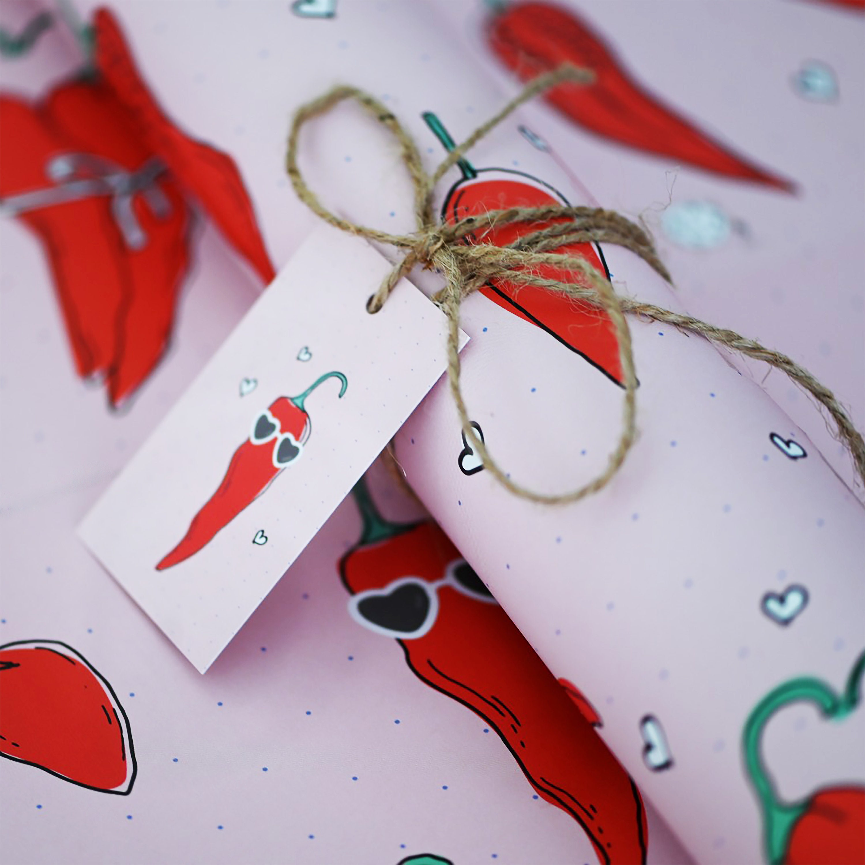 A Spicy Story Wrapping Paper 100% Recycled Paper - Etsy