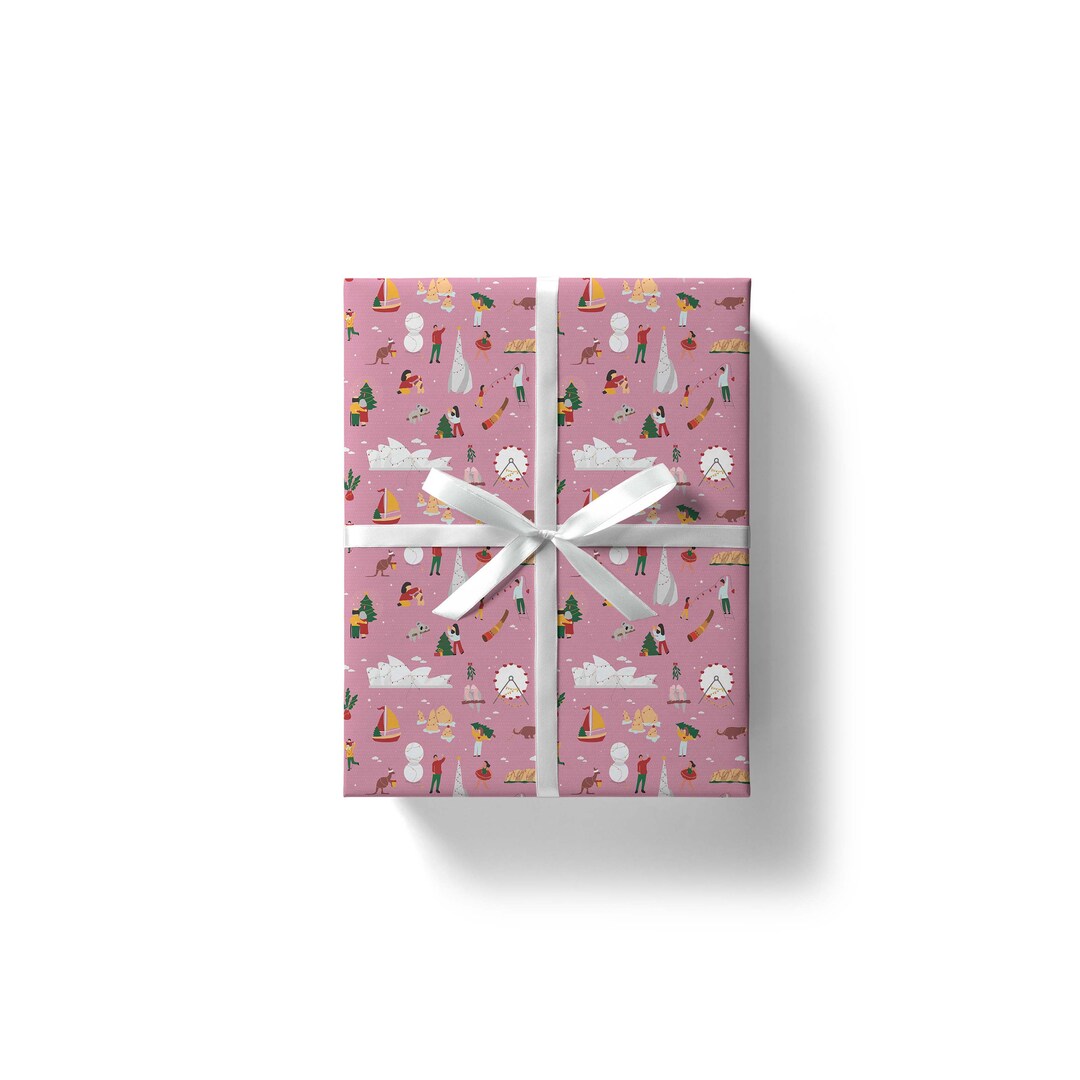 Christmas in Australia Wrapping Paper 100% Recycled Paper - Etsy