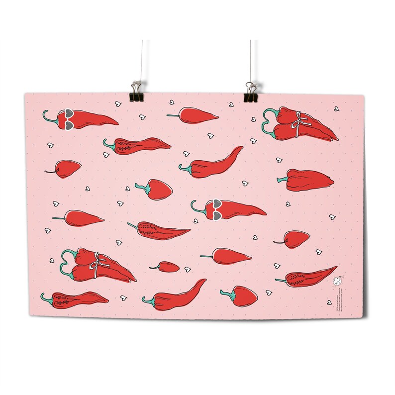 A Spicy Story Wrapping Paper 100% Recycled Paper - Etsy