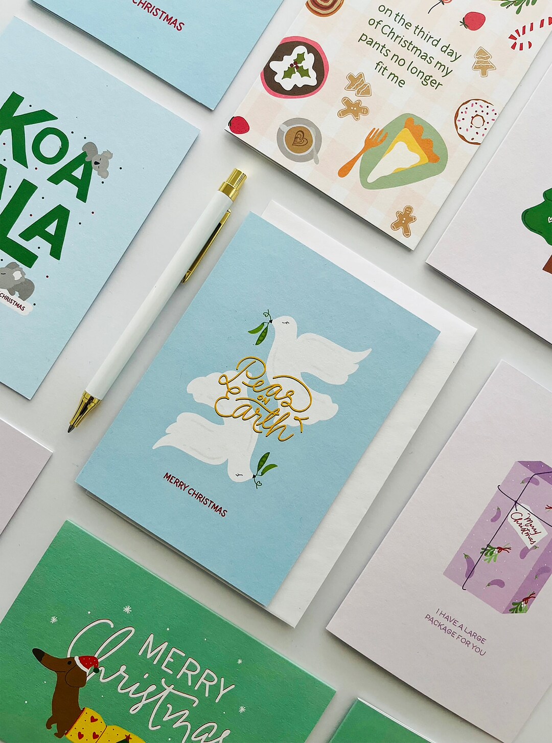 10 Unique Christmas Cards 100% Recycled Paper Designed & Made in ...