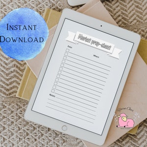Printable Market Prep Planner Market Project Tracker Digital - Etsy