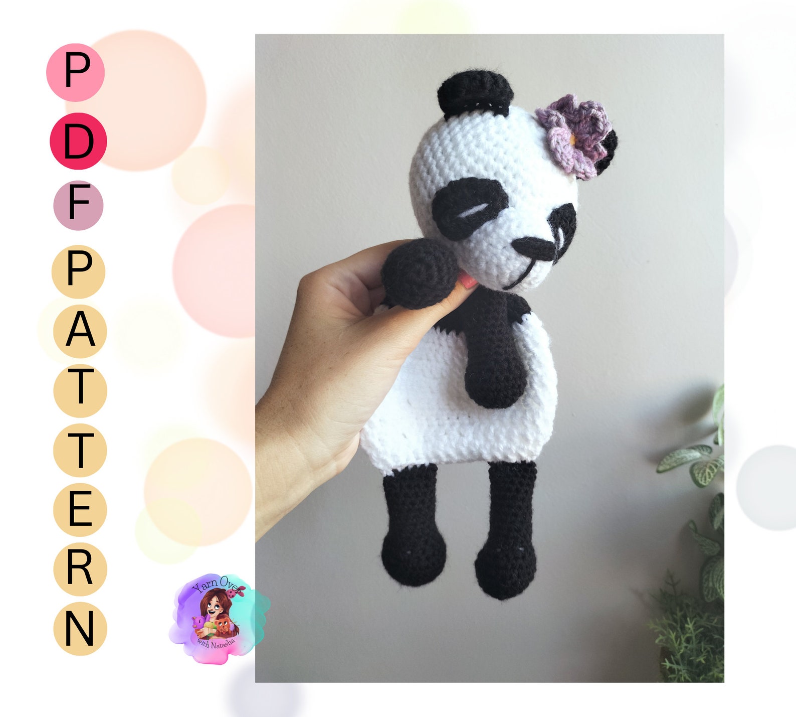 Pattern for Panda Snuggler: Panda Cuddle Me Pattern Amigurumi - Etsy
