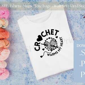 Crochet SVG Print: Svg Cut Files for Cricut Silhouette, Crochet Clipart ...