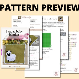 Crochet Baby Blanket Pattern, Corner to Corner Pattern, C2c Graphgan ...