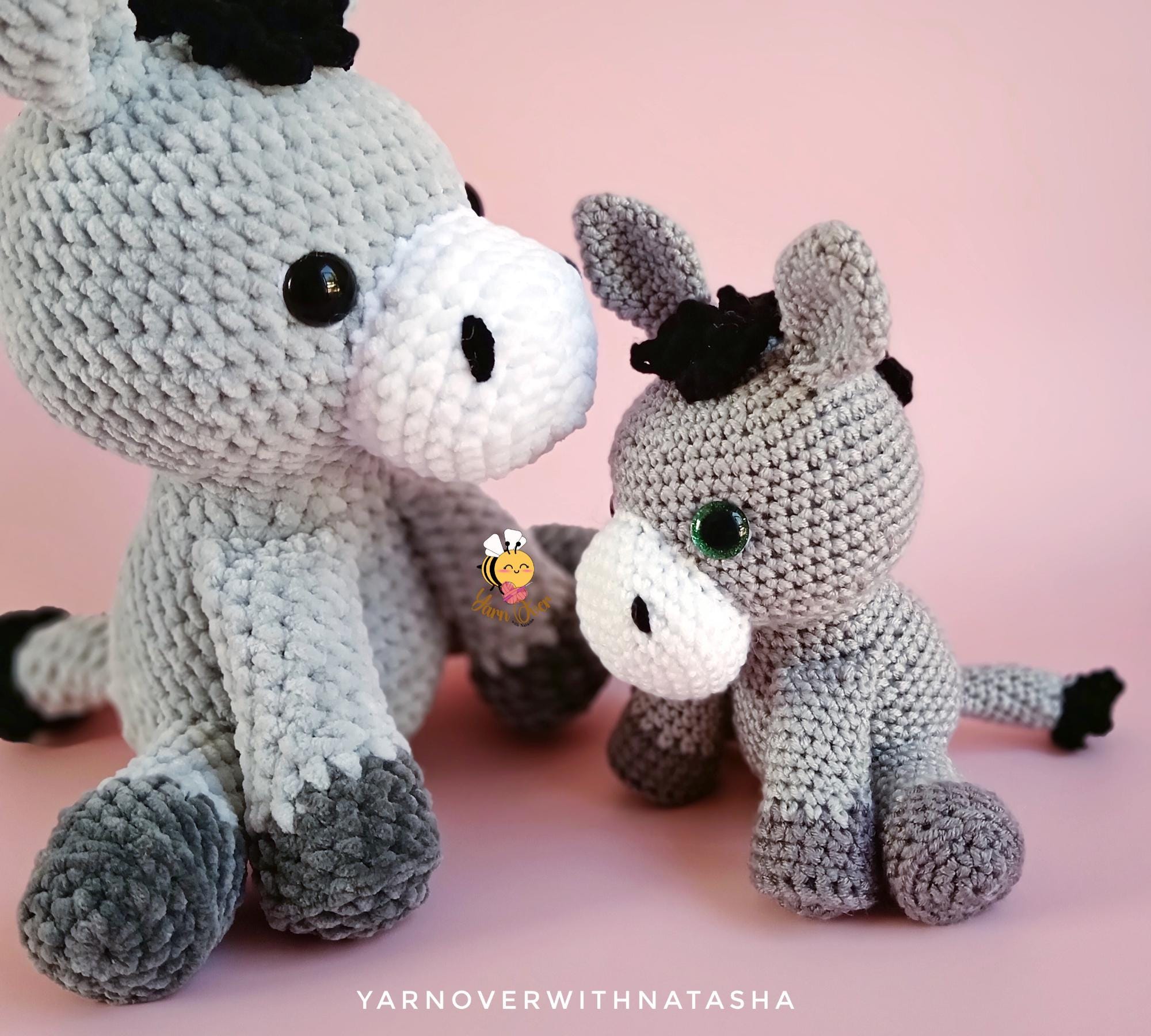 Crochet Plush Donkey Pattern, Donkey Amigurumi, Beginner-friendly ...