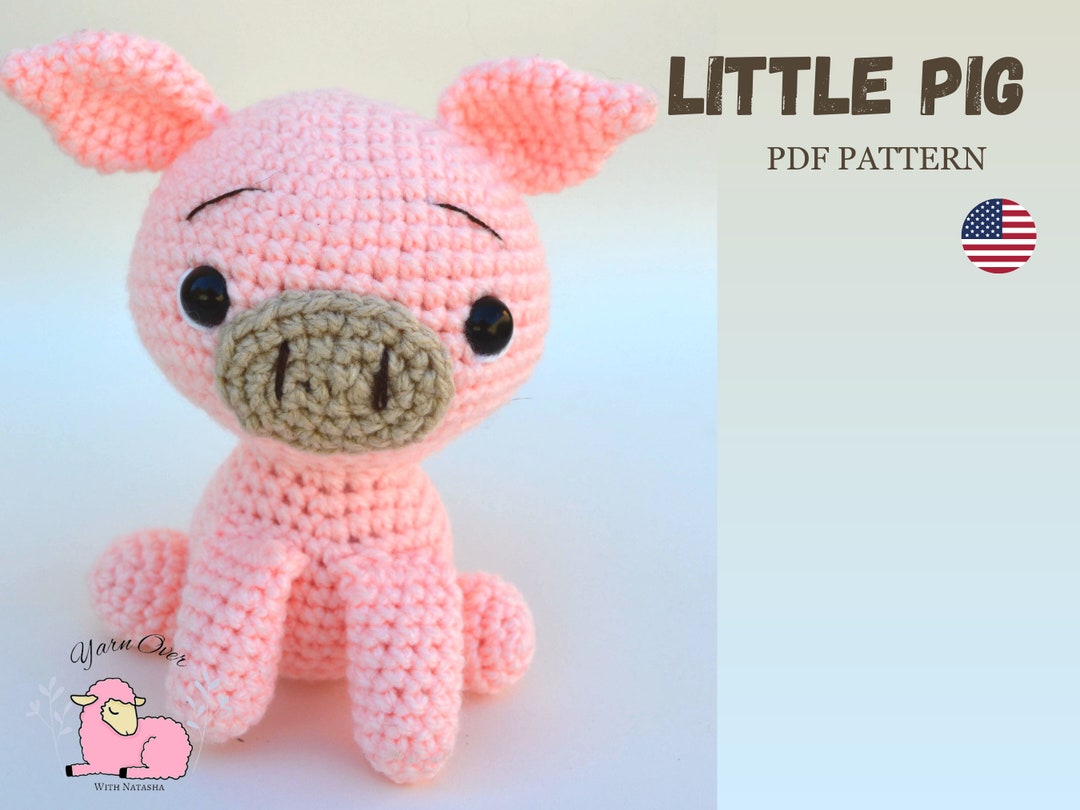 Crochet Toy Pig PATTERN, Amigurumi Pig, Amigurumi PDF Tutorial for a ...