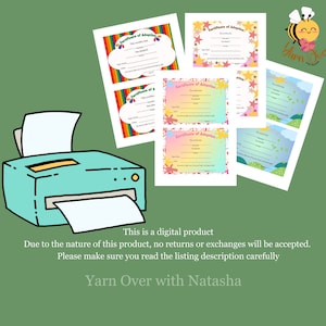 Printable Adoption Cards, Digital Toy Adoption Certificates, Personal ...