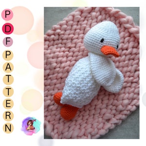 Crochet Pattern for Snuggler Duck - Low Sewing Pattern - Easy-to-make ...
