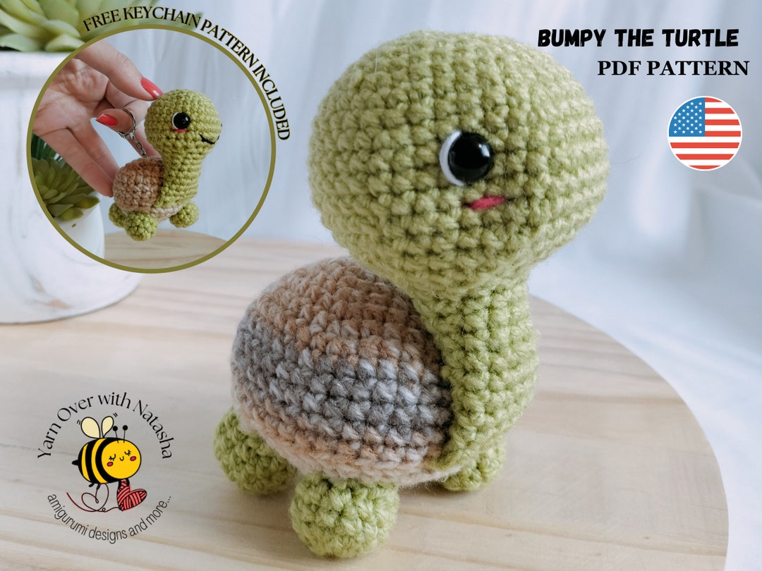 Turtle Pattern Crochet, Keychain Crochet Pattern, Amigurumi Turtle ...
