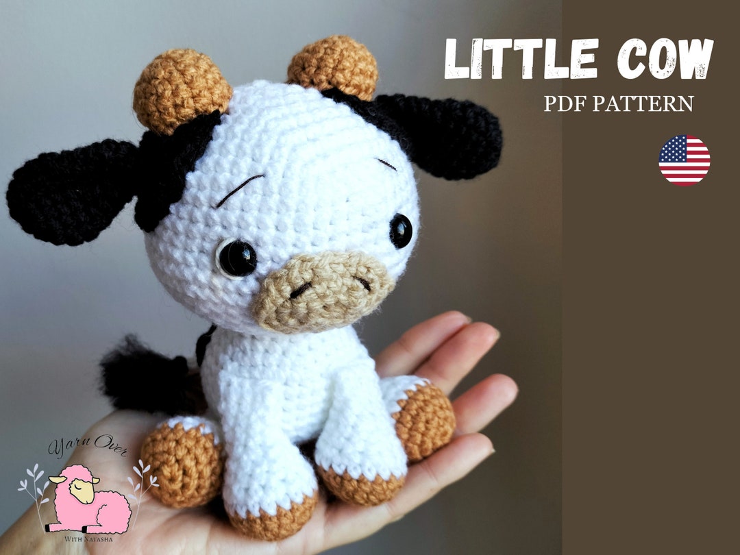 Cow Crochet Pattern,cute Crochet Pattern, Crochet Toy Cow PATTERN ...