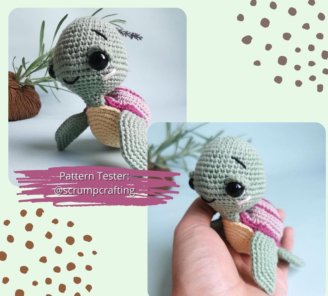 PATTERN for a Amigurumi Sea Turtle: Easy to Follow Crochet - Etsy