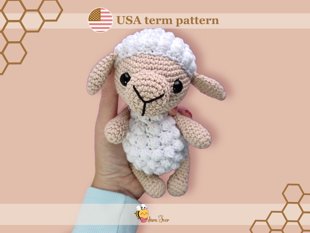 Sheep Amigurumi Crochet Pattern, Farm Pattern - Amigurumi Sheep Pattern ...