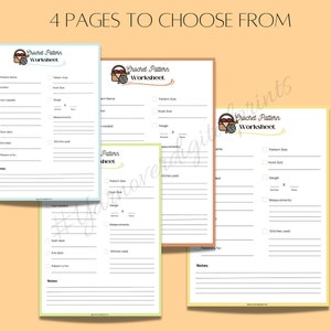 Printable Crochet Planner/crochet Pattern Notes PDF/ Crochet Journal ...