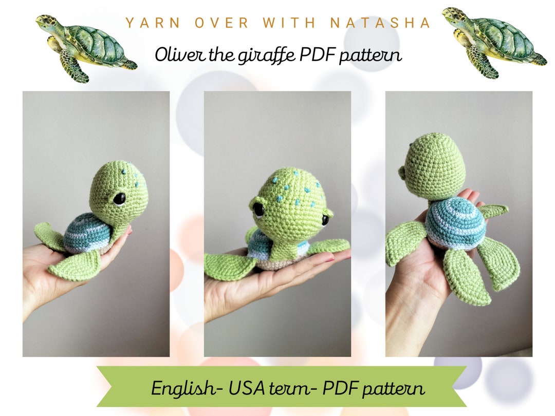 PATTERN for a Amigurumi Sea Turtle: Easy to Follow Crochet Turtle ...