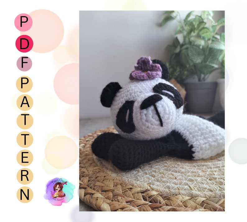 Pattern for Panda Snuggler: Panda Cuddle Me Pattern Amigurumi - Etsy