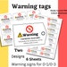 Printable Warning Labels for Crochet Toys/ Business Card Size Tags for ...