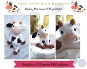 Cow Crochet Pattern Crochet Cow Pattern PDF Amigurumi Cow - Etsy