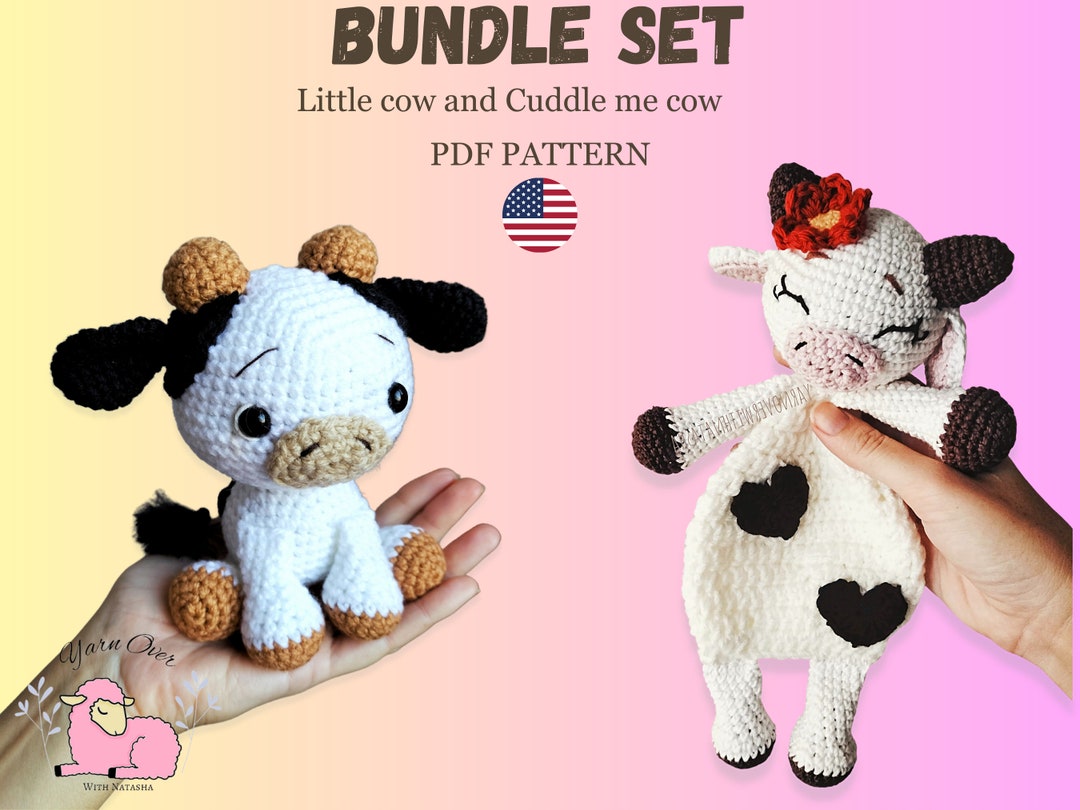 Cow Crochet Pattern: Crochet Cow, Amigurumi Cow Pattern, DIY Amigurumi ...