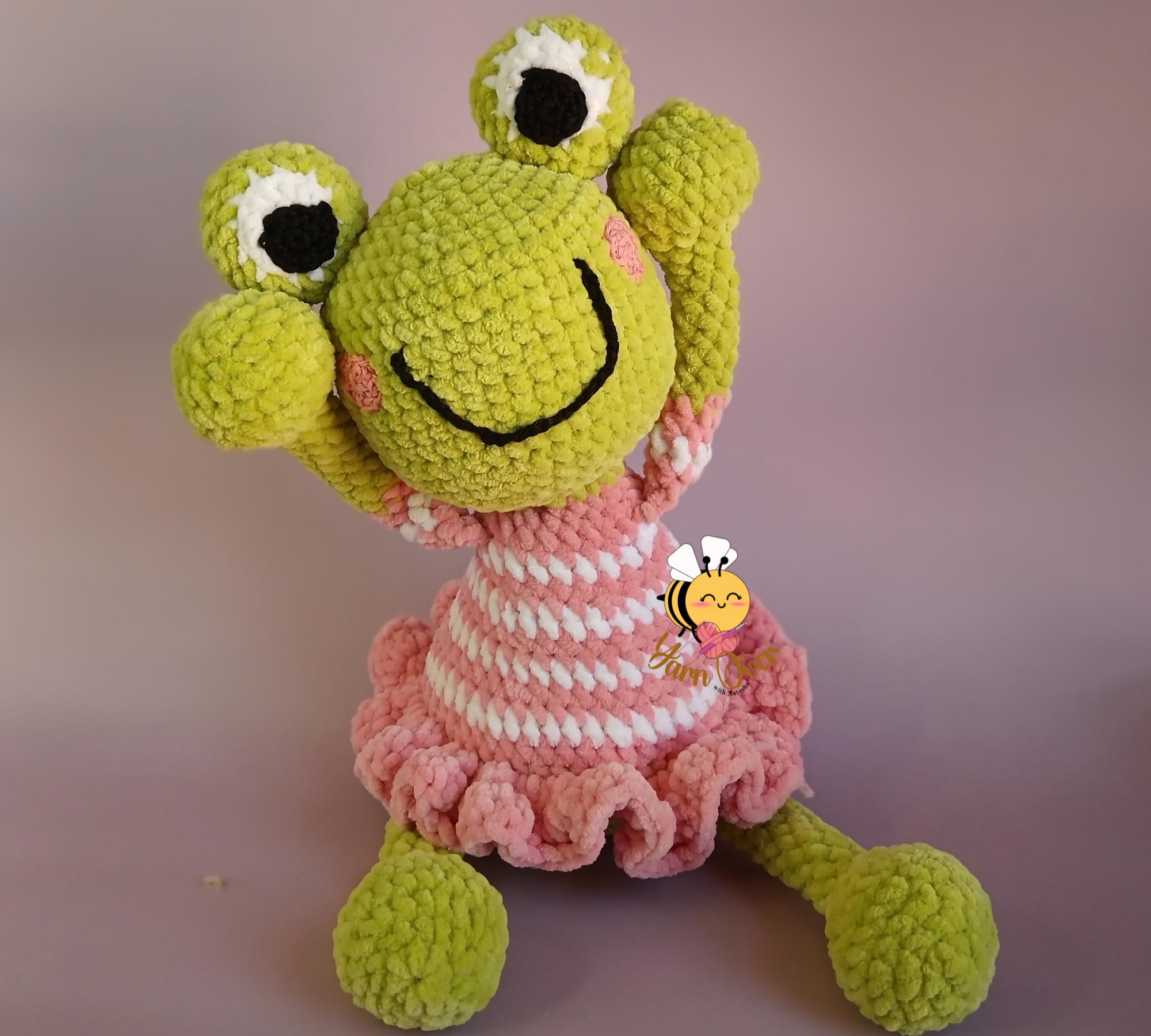 Froggy Crochet Pattern Frodo and Lily- Frog With Floppy Legs and Arms ...